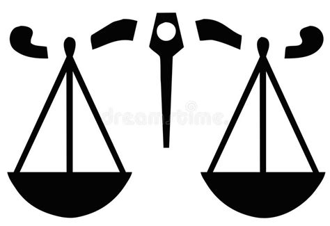 La Escala De La Justicia Ilustración Del Vector Ilustración De