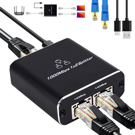 Liezhua 1000mbps Network Splitter With Lan Cable Cat 6