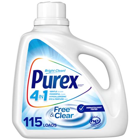 Purex Free And Clear Liquid Laundry Detergent Unscented Same Day