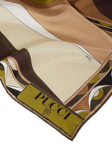 Pucci Large Cigni Print Silk Scarf Farfetch