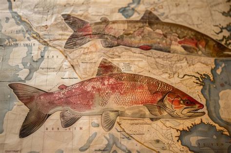 Fish Migration Route Mapping Ar Generative Ai Premium Ai Generated Image