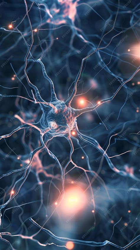Premium Photo Microscopic Of Neuron Brain Cell Network