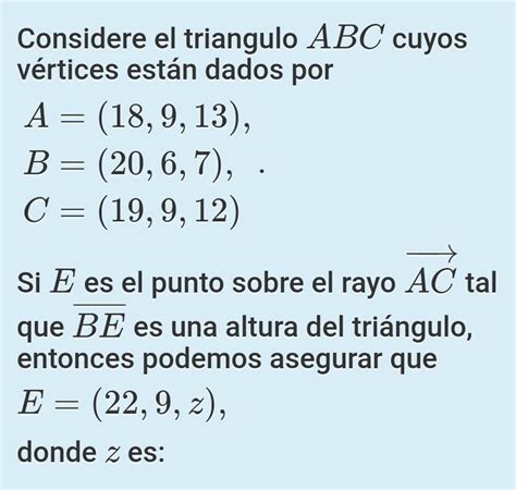 Solved Consider The Triangle ABC Whose Vertices Are Given Chegg