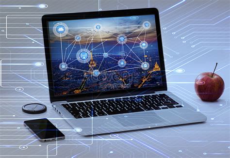 네트워크 과학 기술 배경 사진 및 창의적인 일러스트 무료 다운로드 Lovepik