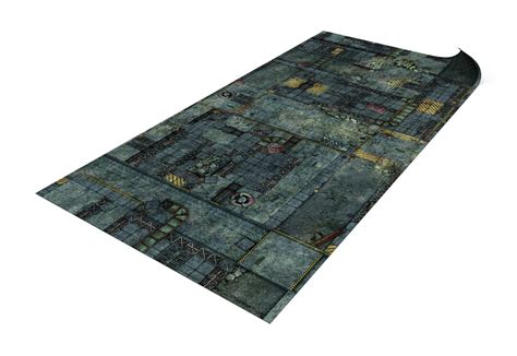Fallen City 44x90 112x228 Cm Rubber Mat For Battle Games