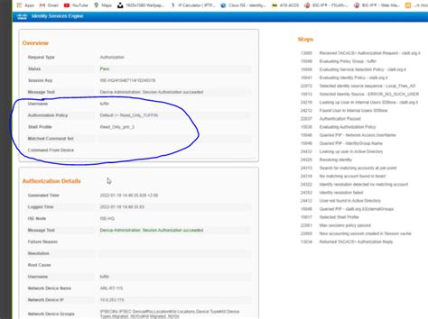 solved cisco ise 2 3 command set and shell profile can work together