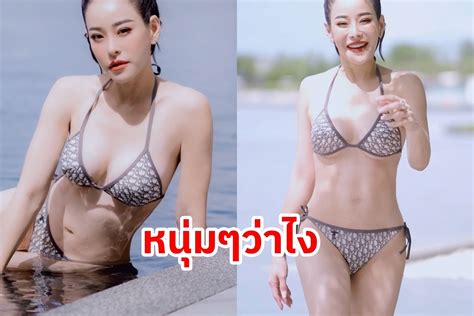 ใจสั่นเลย หนิงปณิตา มาในชุดบิกินี่ทูพีช บอกเลยแทบลืมมองหน้า