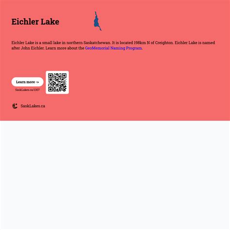 Eichler Lake Sasklakes