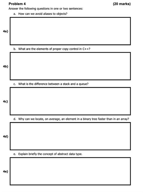 solved 20 marks problem 4 answer the following questions
