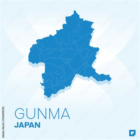 gunma vector map vector map of gunma editable eps ai files vector illustration of gunma