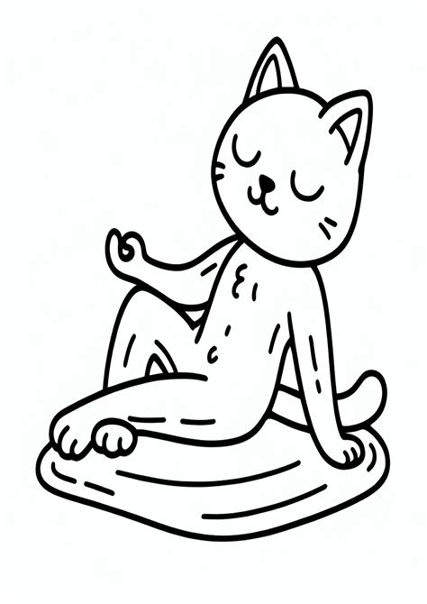 Katinas Spalvinimui 30 Kačiukų Paveiksliukų Spausdinimui Spalvinimuilt
