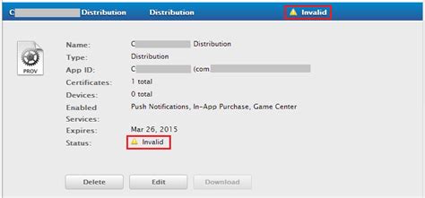 Ios Apple Developer Provisioning Profile Showing Invalid Status Stack Overflow