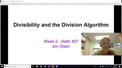 Divisibility And The Division Algorithm Youtube