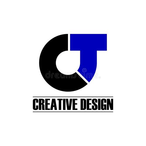 Letter CT Simple Monogram Logo Icon Design Stock Vector Illustration Of Background Circle