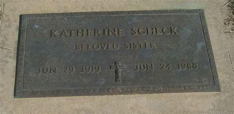 Katherine Scheck 1919 1988 Mémorial Find A Grave