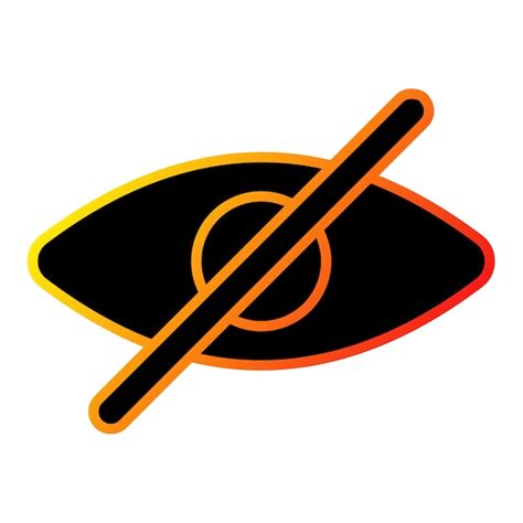 아이콘을 숨기기 프리미엄 벡터