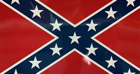 Confederate Flag Sticker X Large Made In America