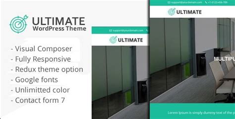Ultimate Responsive Multipurpose Business And Portfolio Wordpress Theme