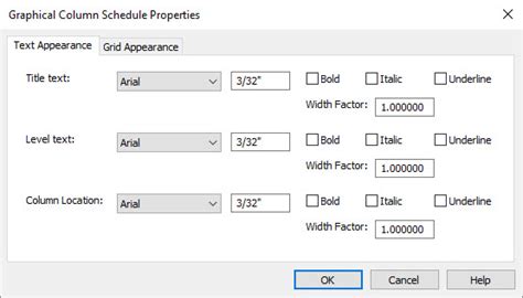 Customizing The Graphical Column Schedule Augi The Worlds Largest
