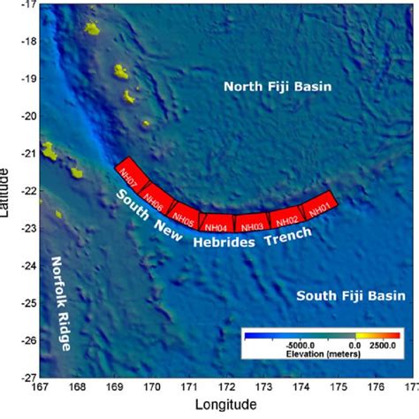 Nested Grid Structure Used For Tsunami Propagation Modelling Grid