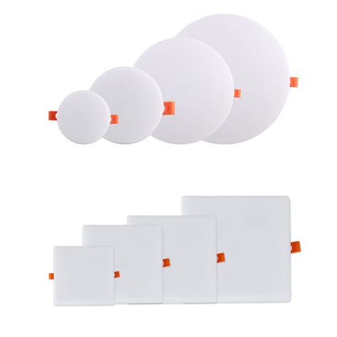 Round Square Surface Frameless Panel Light Flat Panel Led Lighting