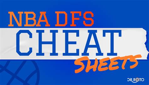 Nba Dfs Cheat Sheet 1230