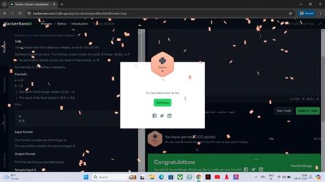 Vansh Mahajan On Linkedin Python Coding Learningjourney Hackerrank