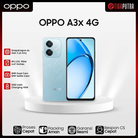Jual Oppo A3x Lte Ram 6gb Rom 128gb Snapdragon 6s Gen 1 Shopee