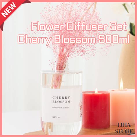 Korea Diffuser 500ml Diffuser Flower Set Birthday T Set Cherry Blossom Flower Diffuser Reed