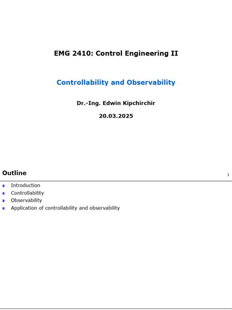 Lec5 Controllability Observability 250320 194243 Pdf Eigenvalues And Eigenvectors Matrix