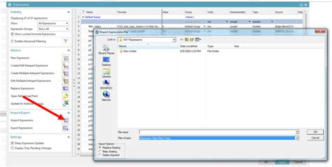 Nx 11 Importing Exp File To Expressions