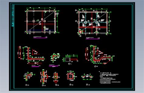 五套常用cad消防水池节点构造图纸 Autocad 2000 模型图纸下载 懒石网