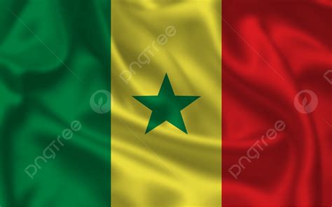 علم نسيج السنغال علم السنغال علم النسيج العلم المتموج Png وملف Psd