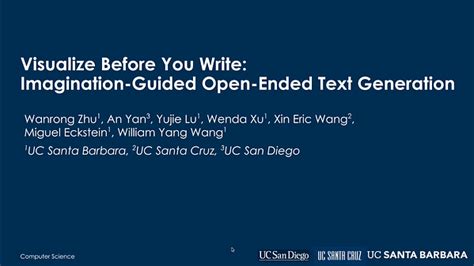 Visualize Before You Write Imagination Guided Open Ended Text