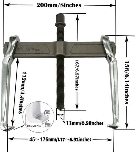 2 Jaw Puller 2 Claw Gears Puller For Removal Of Pulley Flywheel Bearing Small Gear Puller