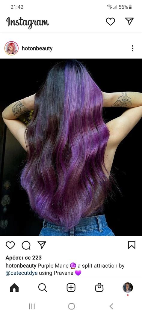 Pin By Fluffy Bird On Hair Ideas In 2025 Purple Hair Dip Dye Hair