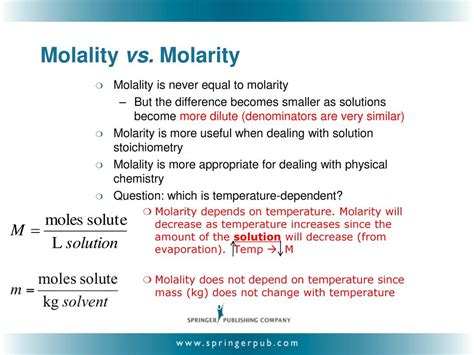 Solution Concentration Units Ppt Download
