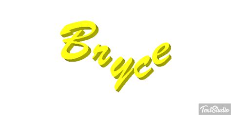 Bryce Name Animated  Logo Designs