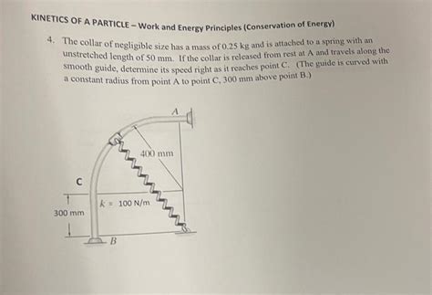 Solved KINETICS OF A PARTICLE Work And Energy Principles Chegg