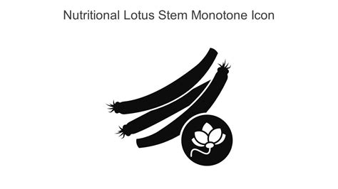 Nutritional Lotus Stem Monotone Icon In Powerpoint Pptx Png And Editable Eps Format PPT PowerPoint