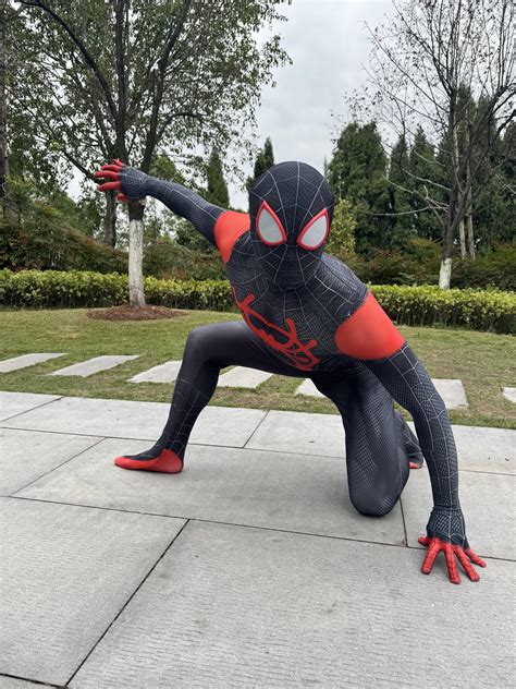 Spider Miles Morales Cosplay Costume 3d Print Into The Spider Verse