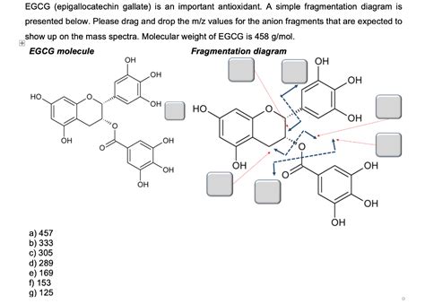 Solved Egcg Epigallocatechin Gallate Is An Important