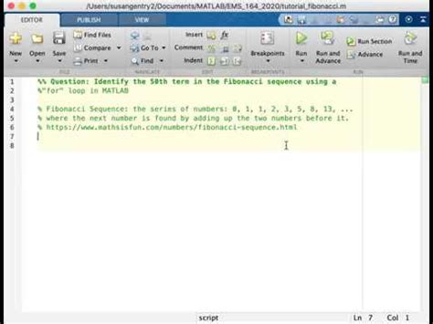 How To Display The Fibonacci Sequence In Matlab