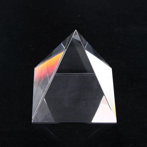 Prism Optical Glass Pyramid 40mm High Rectangular Polyhedron Suitable