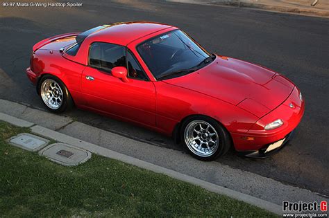 G Wing Hardtop Spoiler Black Smoke Project G 1990 2005 Mazda
