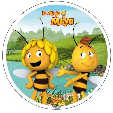 Cake Topper Maya The Bee Willi Bee New Wafer Decorative Paper Cake Decoration Self Cutting With