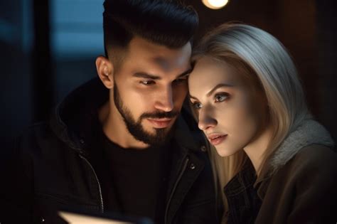 Premium Ai Image Shot Of A Young Couple Using A Digital Tablet Together Created With Generative Ai