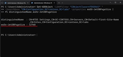 Install Windows Server 2025 Domain Controller Raise Ad Functional Level Enable 32k Database