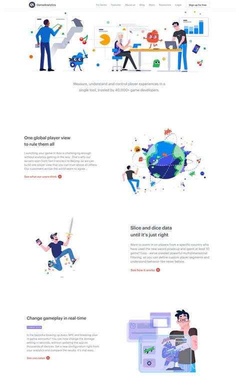 Game Analytics Website Web Development Design Website Design