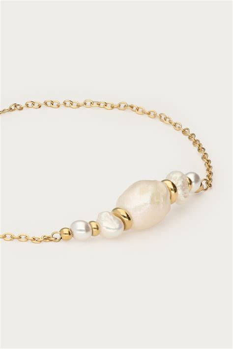 Armband Met Natuurlijke Parels En Kralen My Jewellery